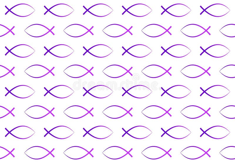 Jesus Fish Symbol Seamless Background - Cdr Format Stock Vector ...