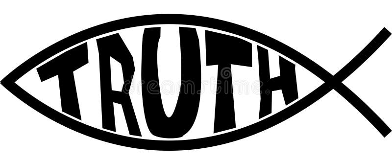 Jesus Fish Truth stock vector. Illustration of jesus, salvation - 9448278