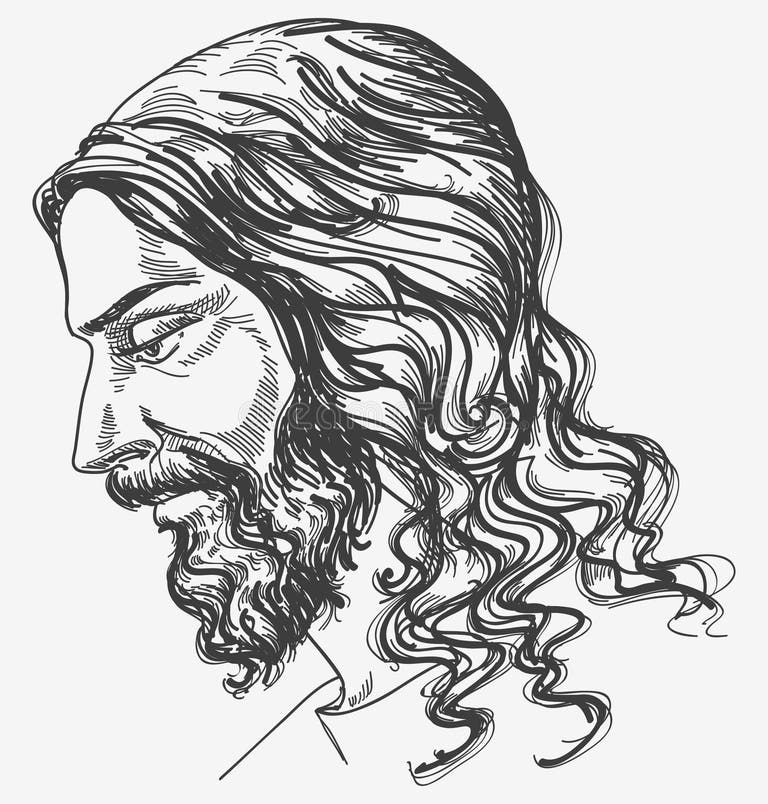 Jesus Outline Stock Illustrations – 16,249 Jesus Outline Stock ...