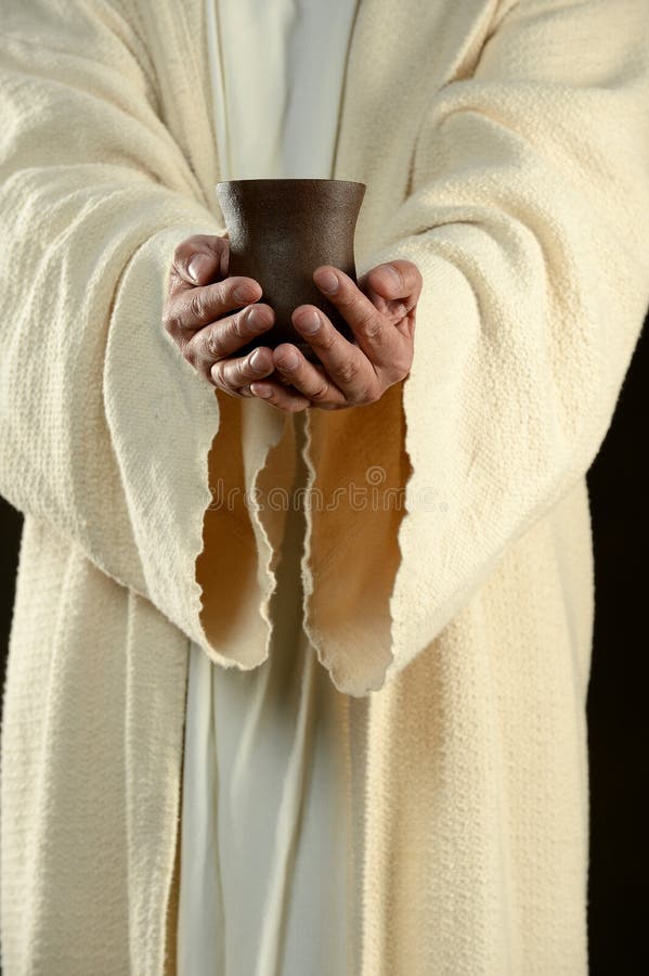 Jesus holding a cup stock photo. Image of wine, christ - 30908722