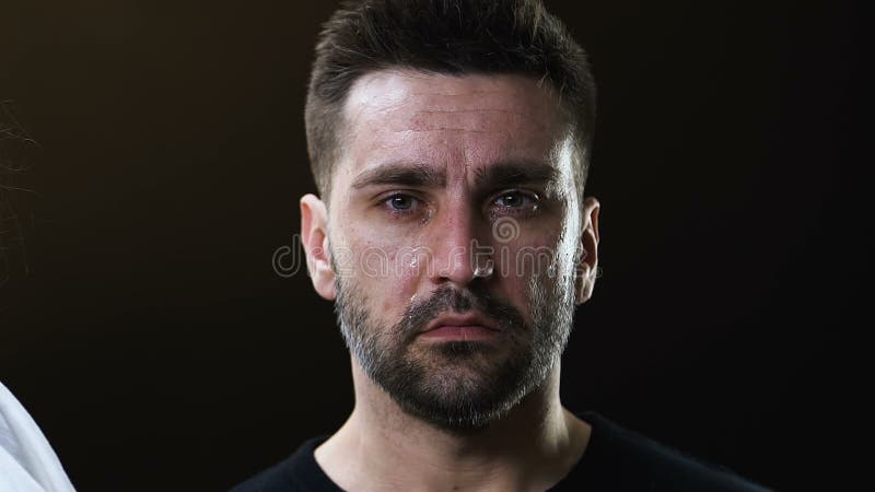 Kind Jesus Christ Hugging Poor Man Isolated on Dark Background ...