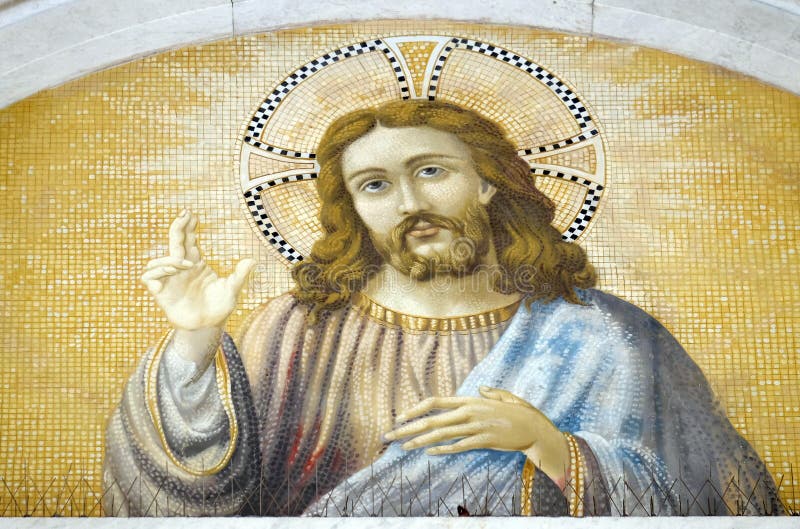 Jesus Christ Altartavla I Domkyrkan Av Helgonet Lawrence I Lugano ...