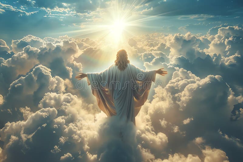 Jesus Light of the World Red Frame Stock Illustration - Illustration of ...