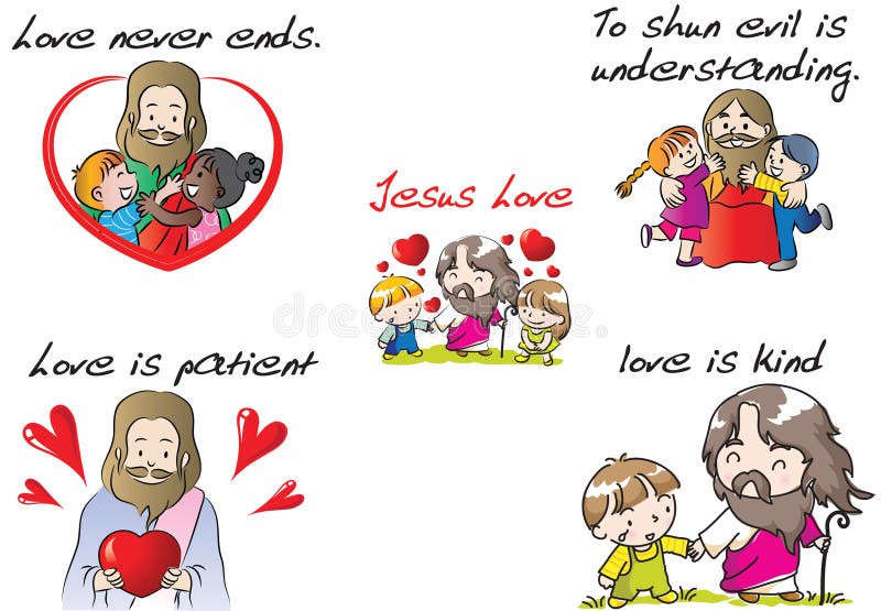 Jesus loves you stock illustration. Illustration of lover - 85377117