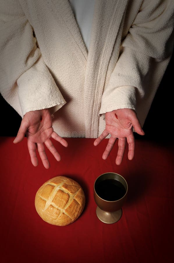 Jesus Offering Communion stock photo. Image of message - 4297844