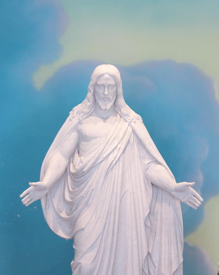 Jesus Christ in Heaven Panoramic Image Stock Photo - Image of hope ...