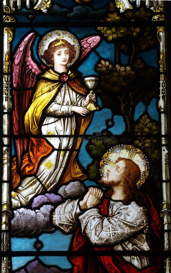 Jesus Praying in Gethsemane (stained Glass) Editorial Photo - Image of ...