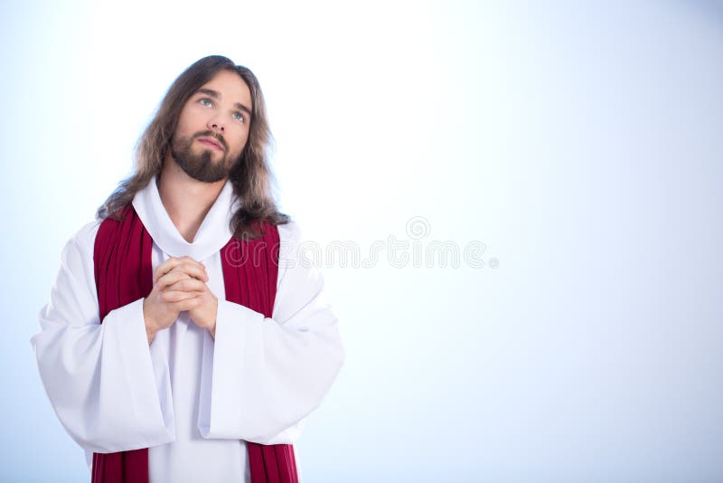 Jesus que fala com deus foto de stock. Imagem de resgate - 89393362