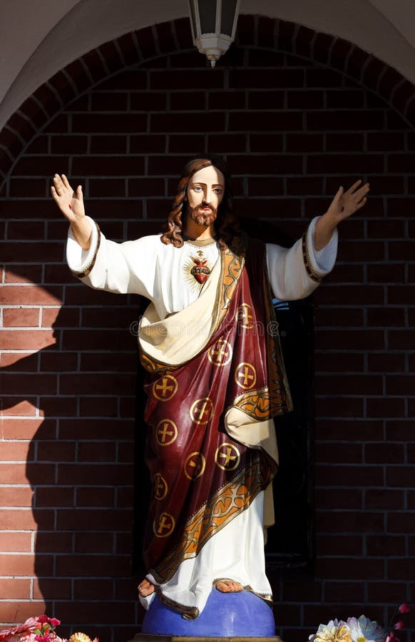 Jesus and the Rays of the Sun Stock Photo - Image of cloud, hands ...