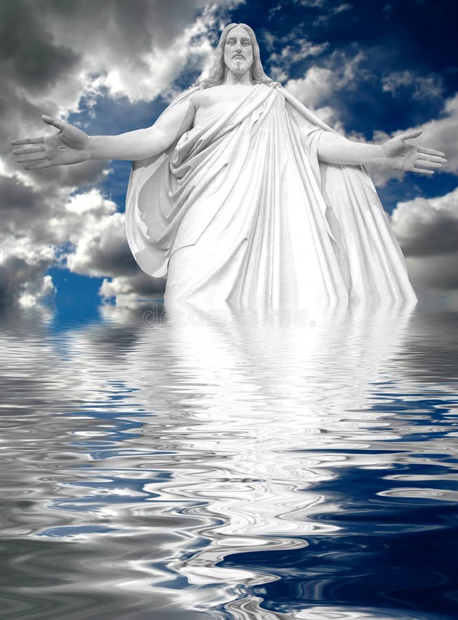 Jesus Reflections stock photo. Image of hopeful, religion - 5026690