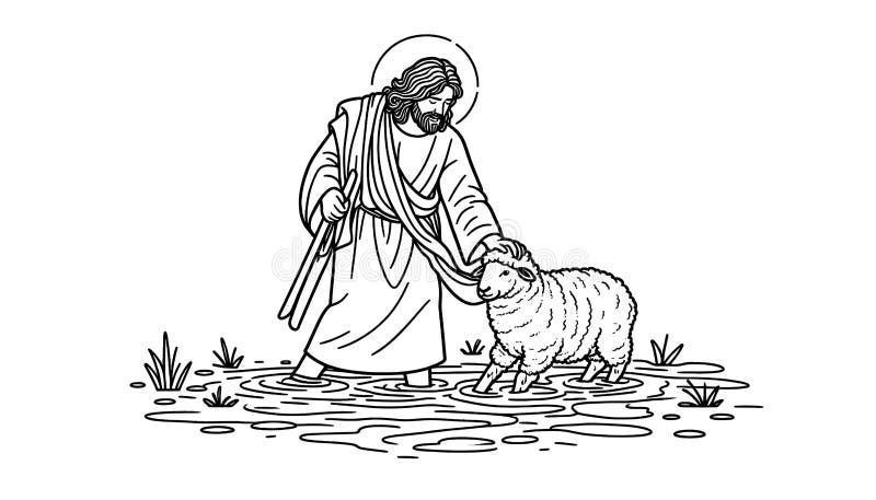 Jesus Rescuing a Fallen Sheep: a Powerful Lesson in Compassion and ...