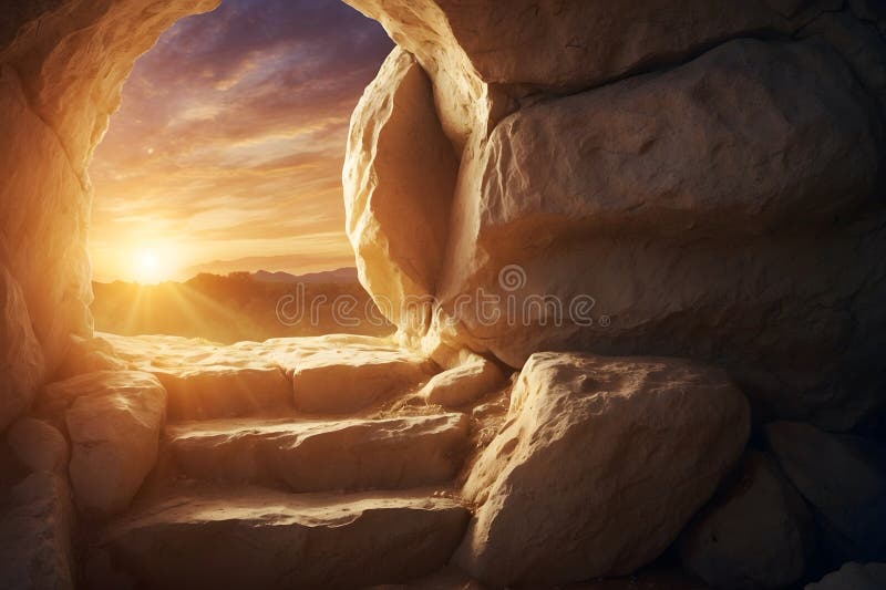Resurrection of Jesus Christ Stock Photo - Image of concept, hill ...