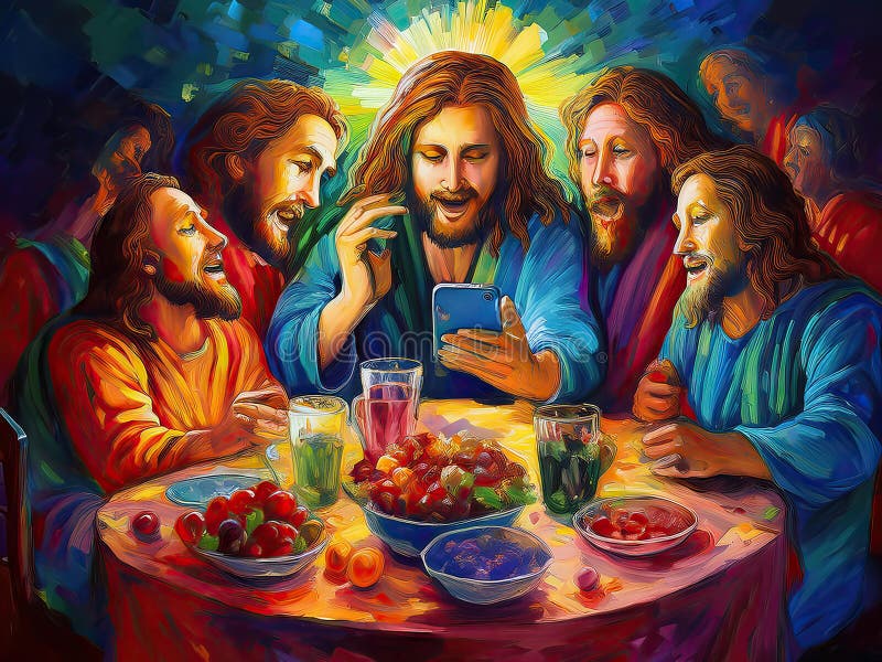Jesus s Last Supper stock illustration. Illustration of christianity ...