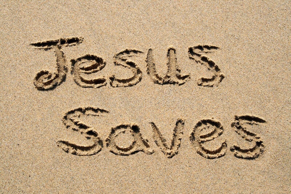 Jesus saves. stock image. Image of religious, biblical - 2408365