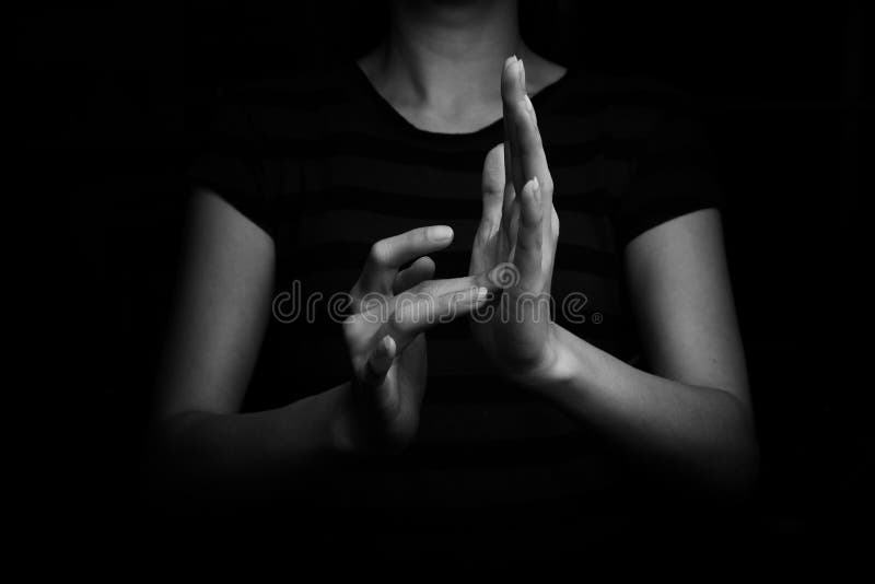 Jesus Sign Language for the Deaf Stock Photo - Image of gesturing ...