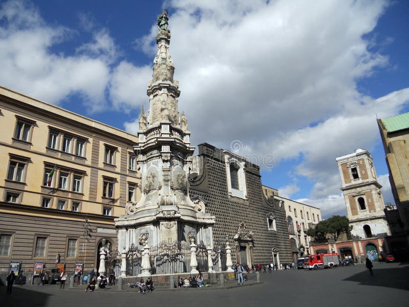 Jesus square naples editorial photo. Image of jesus - 146407086