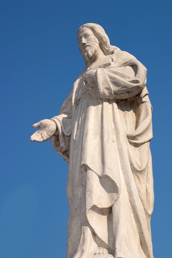 Staty Av Den Jesus Christ Outside Immaculate Conception Domkyrkan ...