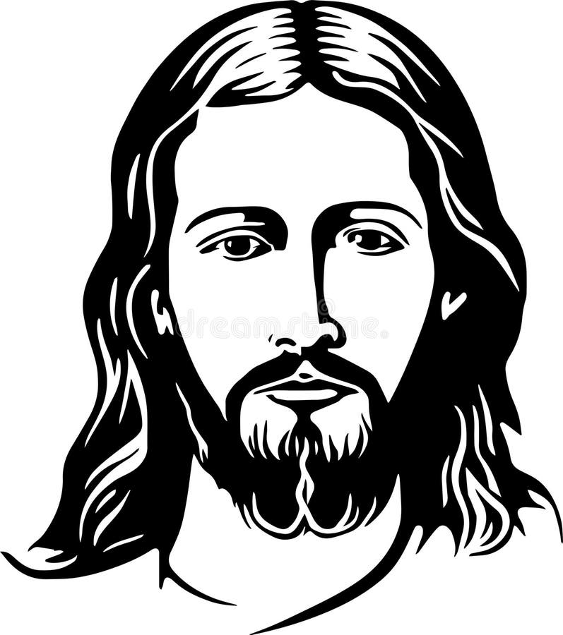 Jesus Vector Illustration on a Isolated Background Stock Illustration ...