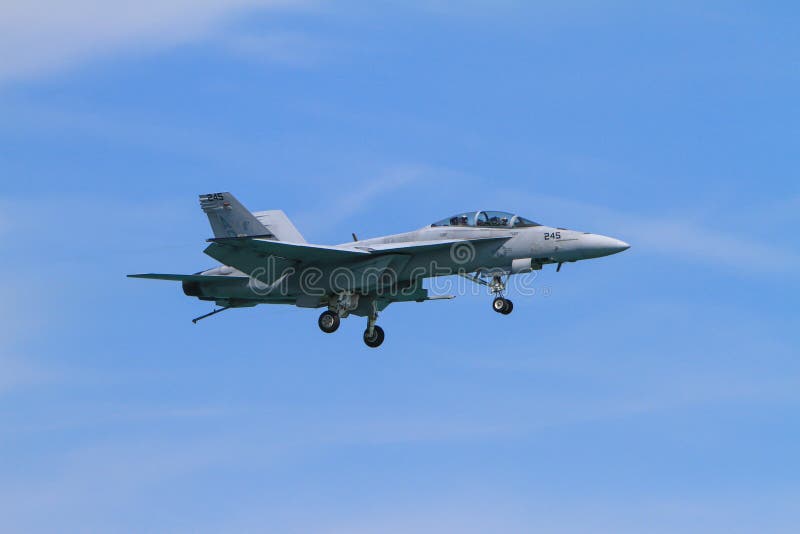 Jet Airplane at the Chicago Air Show Editorial Stock Image - Image of ...