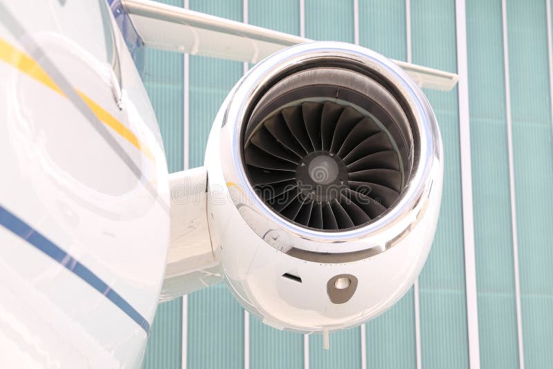 Jet Airplane Engine stock photo. Image of aircraft, transportation ...