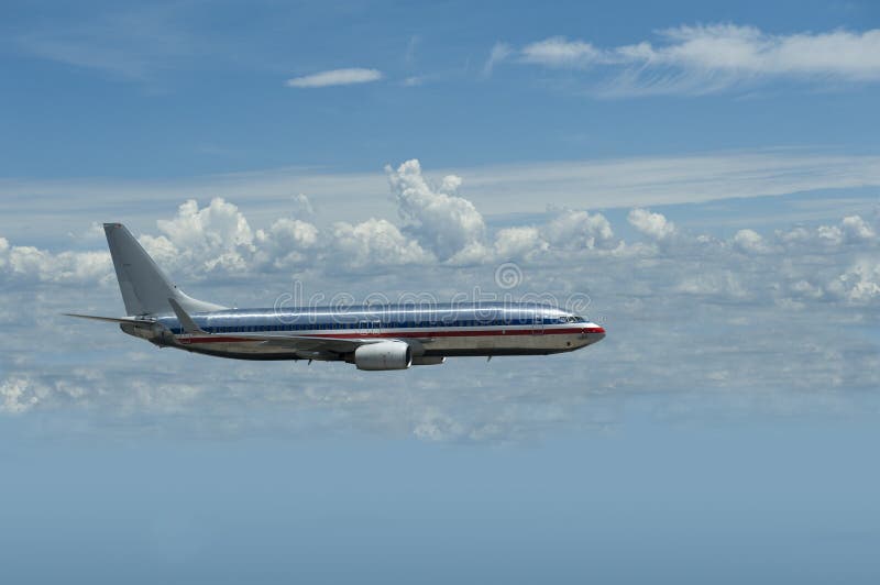 Jet Airplane in flight stock image. Image of flight, technology - 21939075