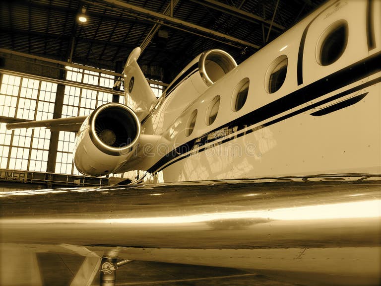 Jet airplane in hanger stock photo. Image of flying, engine - 7762460
