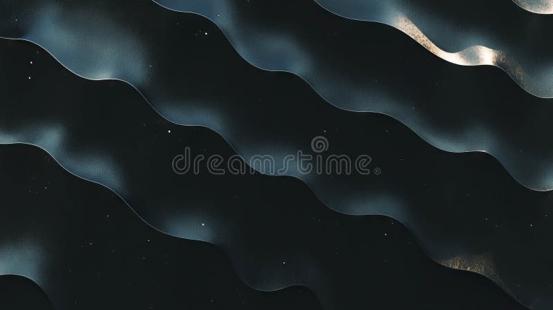 Jet Black Wavy Texture Pattern for Modern Interior Design and ...