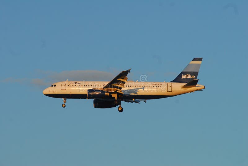 Jet Blue Airlines jet editorial photo. Image of wings - 45186816