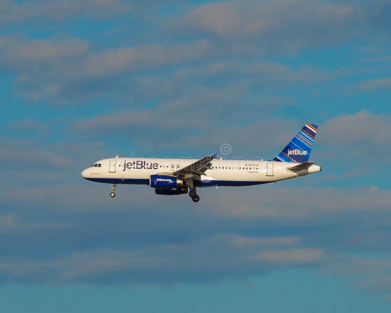 Jet Blue Airlines jet editorial stock photo. Image of tires - 45186968