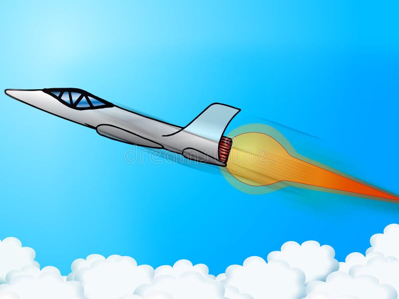 Jet booster stock illustration. Illustration of solution - 13944649