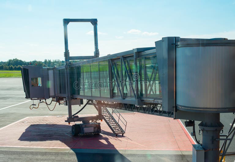 Jet bridge. stock image. Image of corridor, gate, aero - 45552307