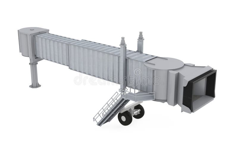 Jet Bridge Isolated stock illustration. Illustration of jetliner ...