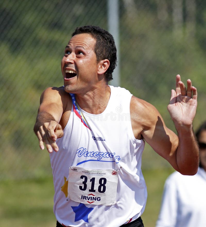 Jet De Javelot D'homme Du Venezuela Image stock éditorial - Image du ...