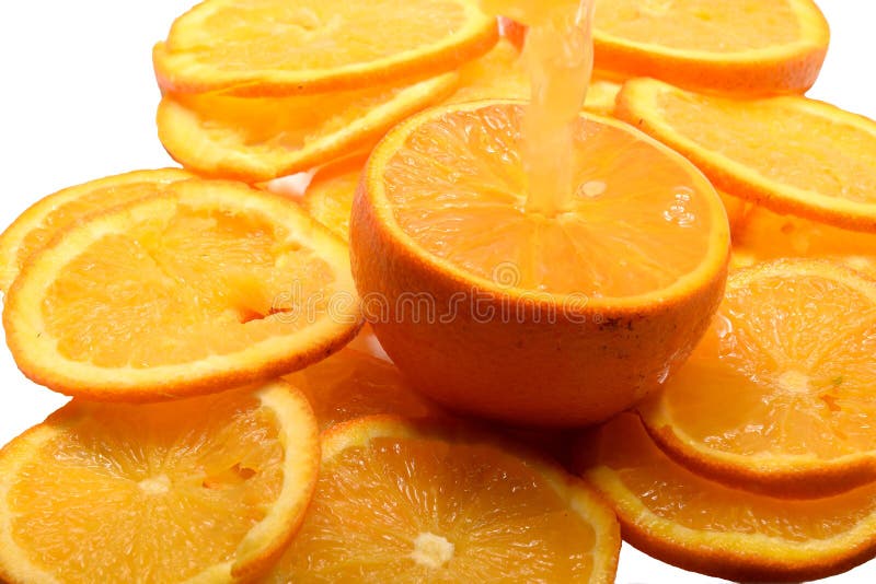 Jet De Versement D'orange Juteuse De Jus Photo stock - Image du gourmet ...