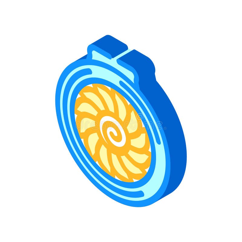 Jet Engine Aeronautical Engineer Isometric Icon Vector Illustration ...