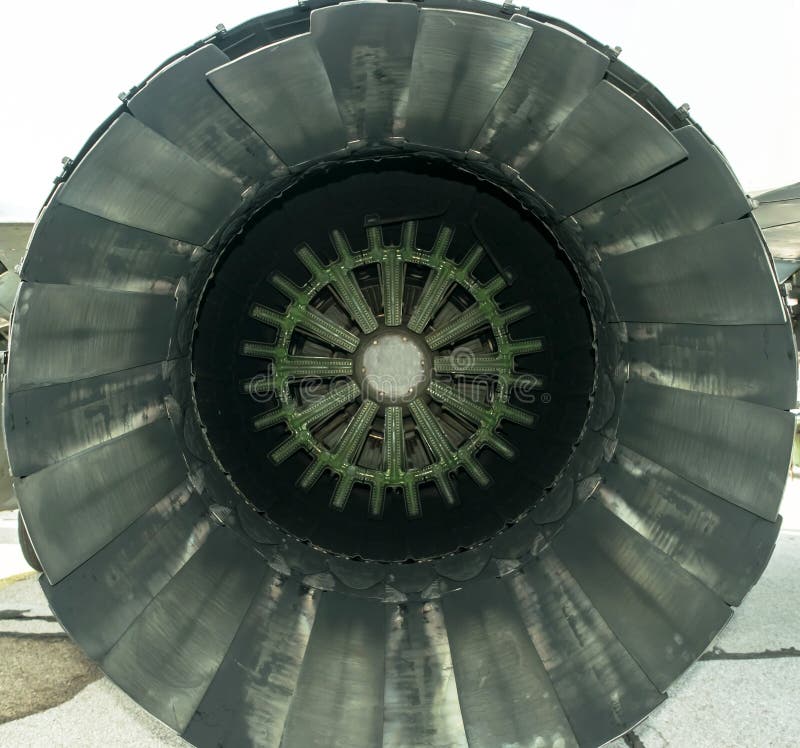 Jet Engine Afterburner Exhaust Interior of Aircraft Mig 29 Stock Image ...