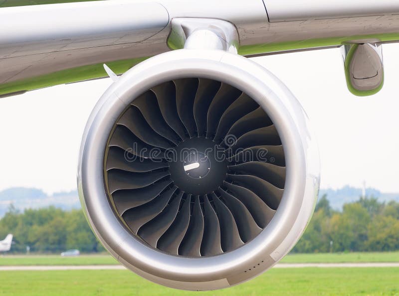 Jet engine at aircraft stock image. Image of private, energy - 3045455