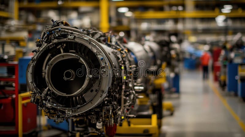 Jet Engine Assembly Precision Mechanics in an Industrial Setting a ...