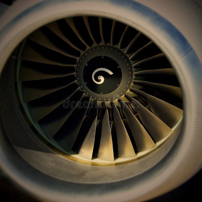 Jet engine stock image. Image of takeoff, engine, ready - 96206755