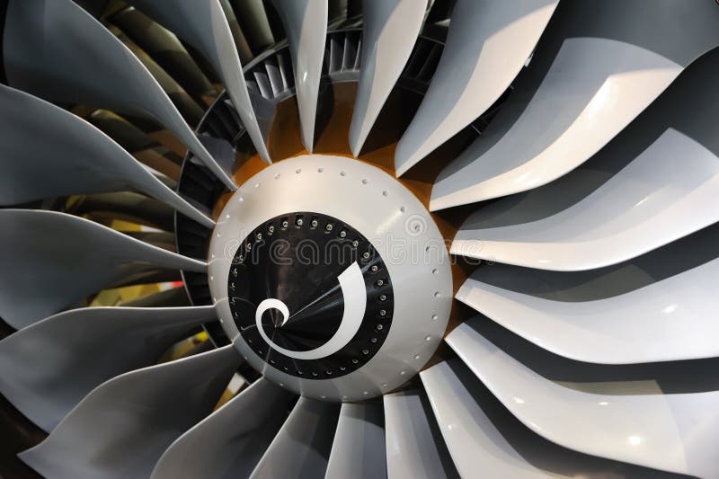 Jet engine blades stock photo. Image of golden, engineering - 21810772