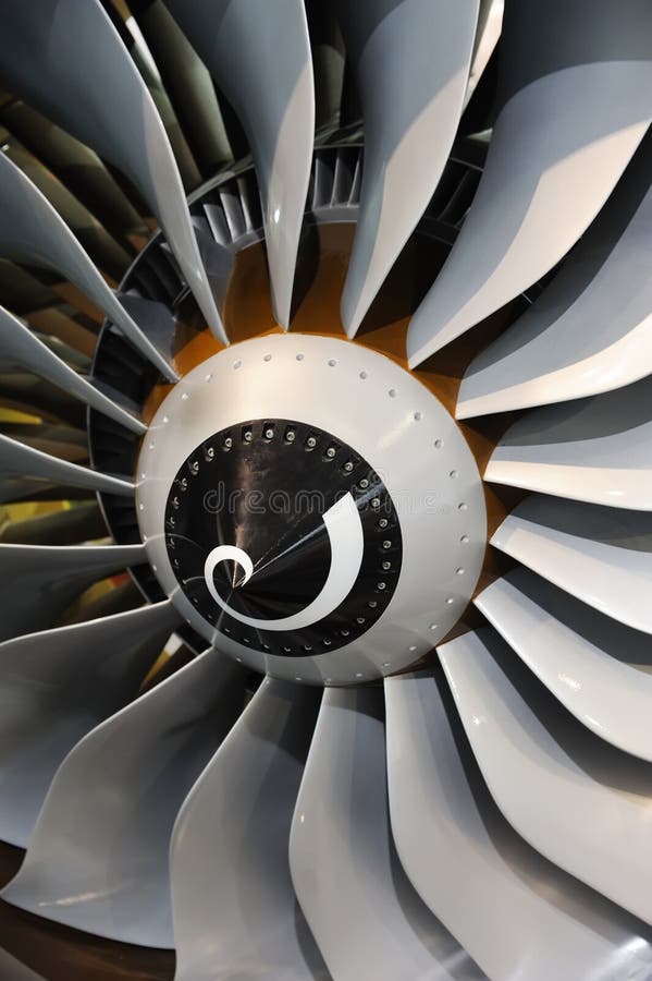 Jet engine blades stock photo. Image of golden, engineering - 21810772