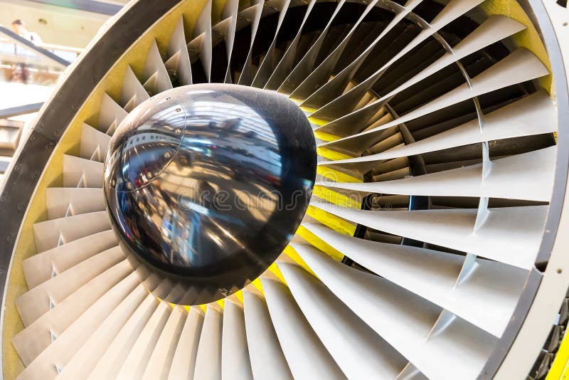 Jet engine blades closeup stock image. Image of propeller - 85361697