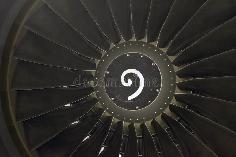 Jet engine blades stock photo. Image of golden, engineering - 21810772