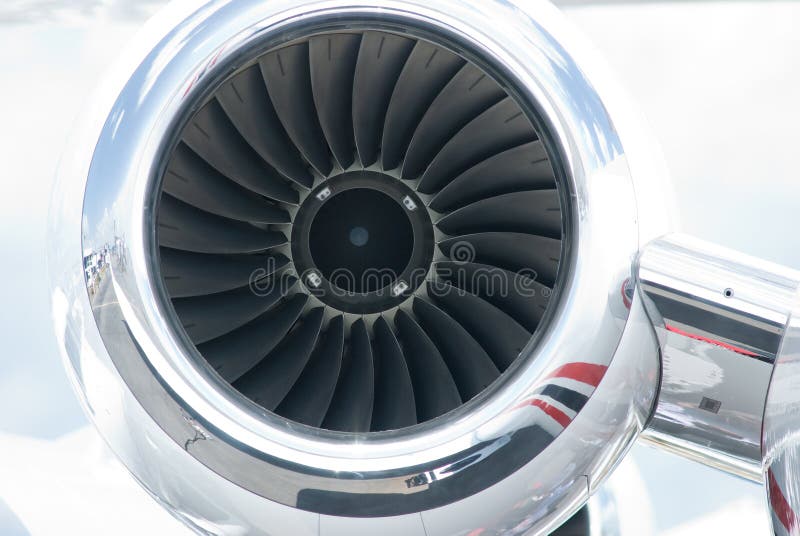 Rewar Detail of Business Jet Stock Photo - Image of white, exclusive ...