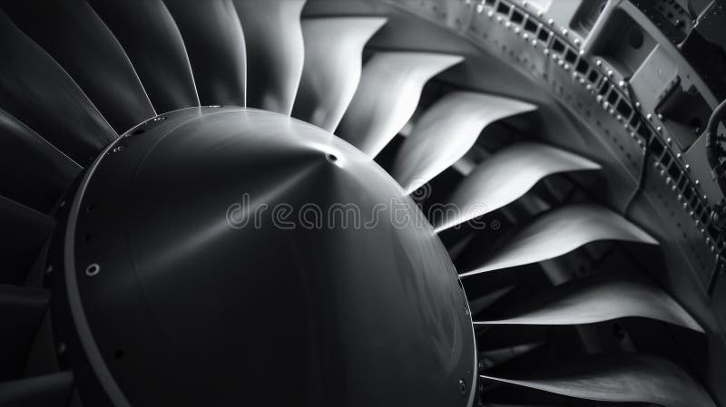 Jet engine close-up stock image. Image of spark, flow - 375822455