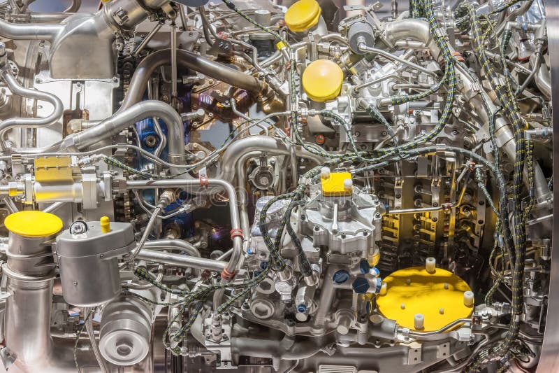 Jet engine components stock photo. Image of aircraft - 131592662
