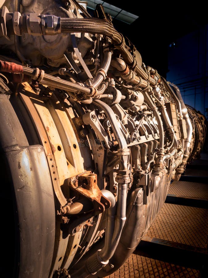 Jet engine disassembled stock photo. Image of engineering - 133916398
