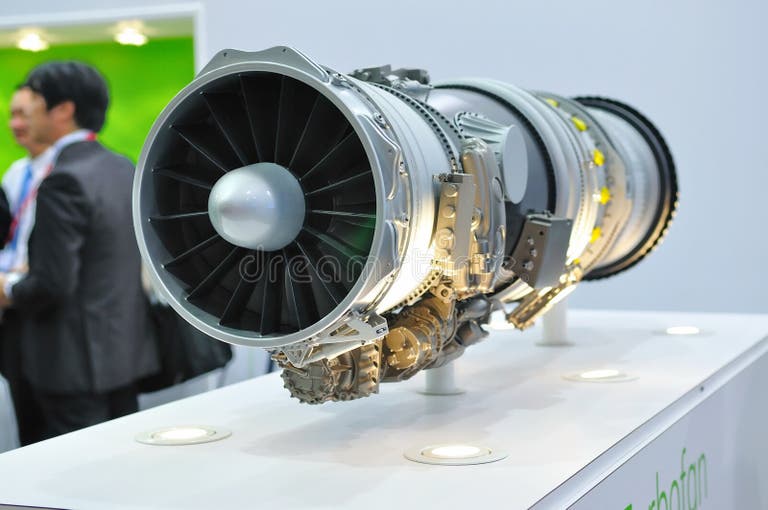 Jet Engine on Display at Singapore Airshow Editorial Photography ...