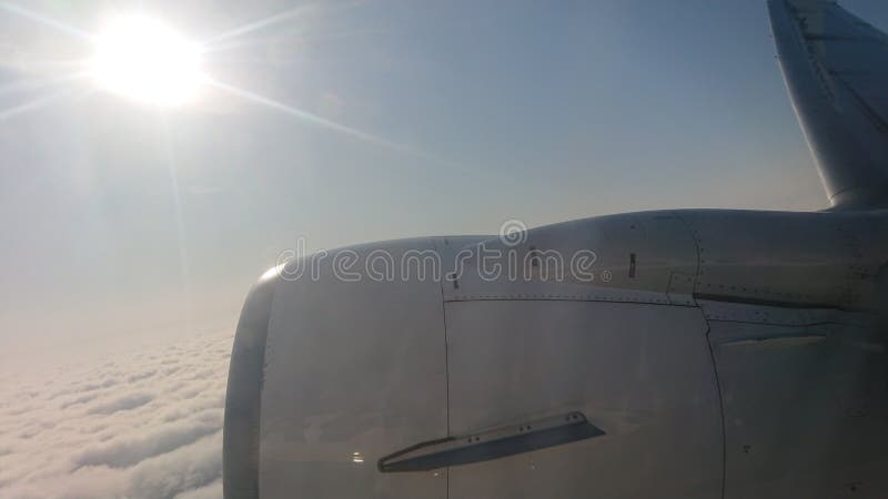 747 Jet Engine in Flight. Holiday Travel 2023 Stock Image - Image of ...