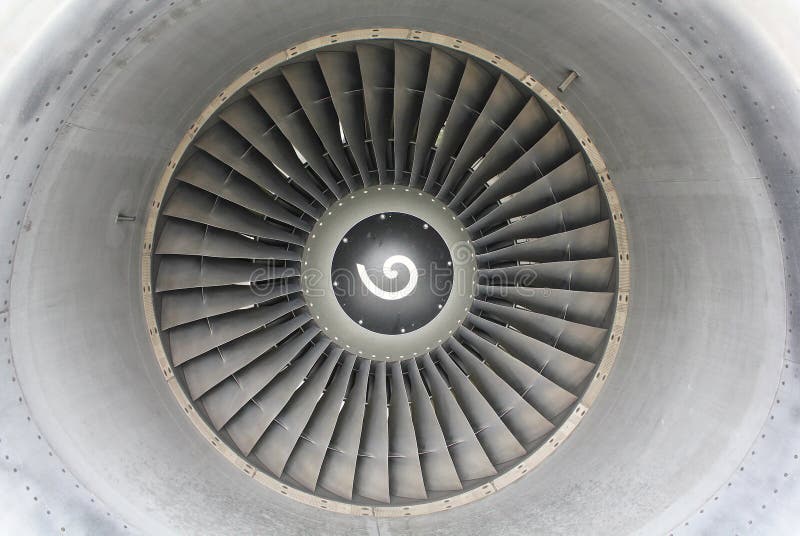 Jet engine front stock photo. Image of cowling, blades - 21505068